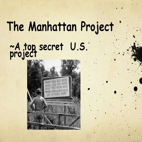 Manhattan Project | PPTX