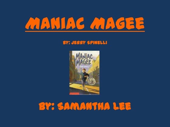 Maniac Magee Elements of a Novel | PPT