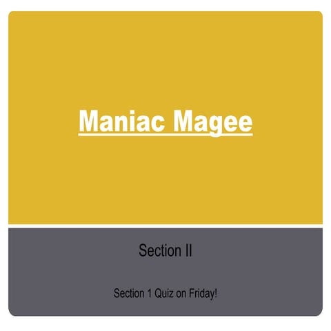 Maniac Magee Vocab 2 | PPT