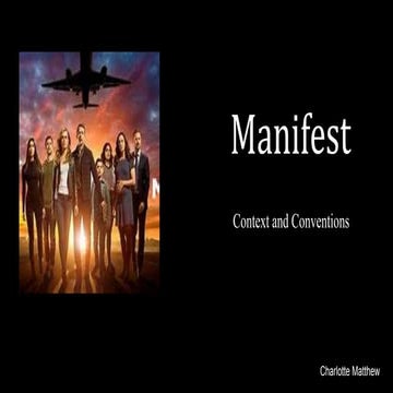 powerpoint showing conventions within manifest. | PPTX