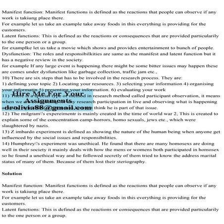 Manifest function Manifest functions is defined as the reactions th.pdf