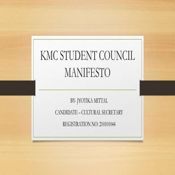 Manifesto of kmc elelction of party.pptx