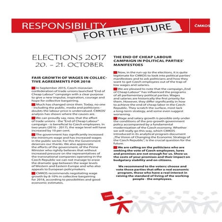 "Responsibility for the Future" - Manifesto of the End of Cheap Labour ...
