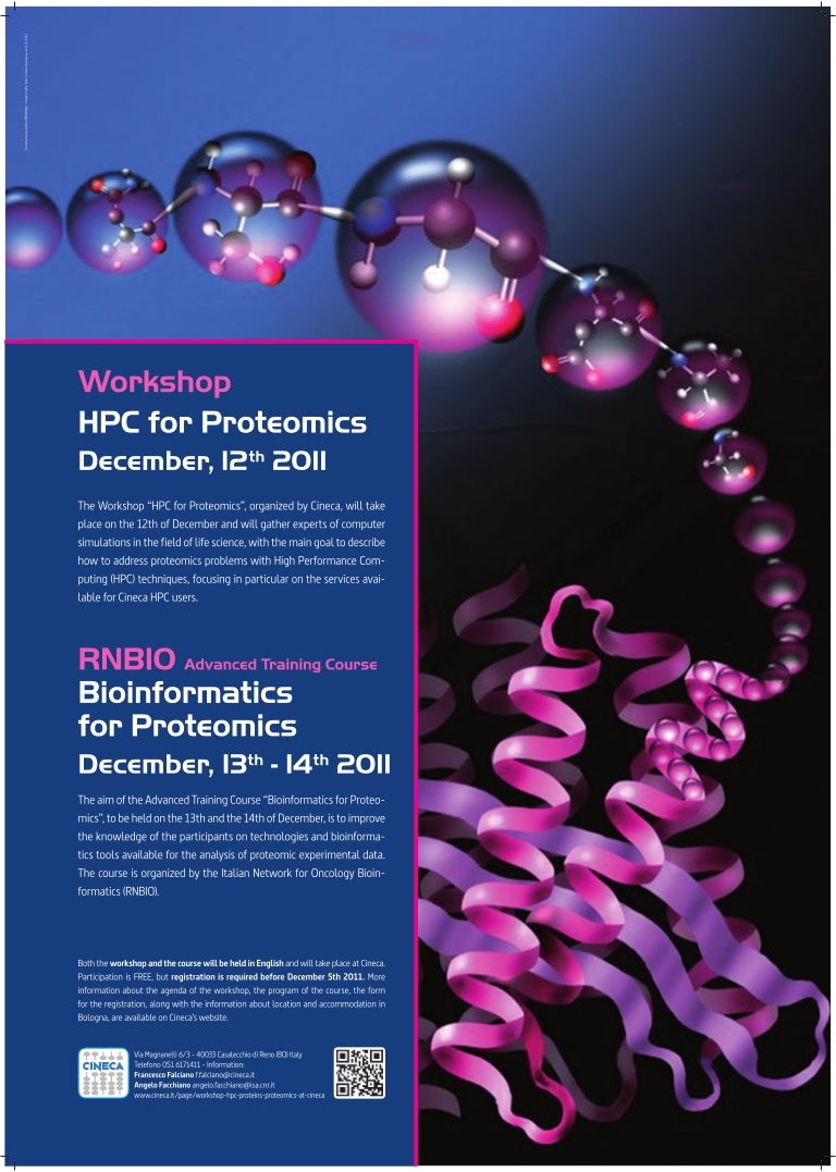 Workshop HPC 4Proteomics and course Bioinformatics for Proteomics