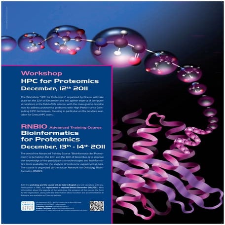 Workshop HPC 4Proteomics and course Bioinformatics for Proteomics | PDF