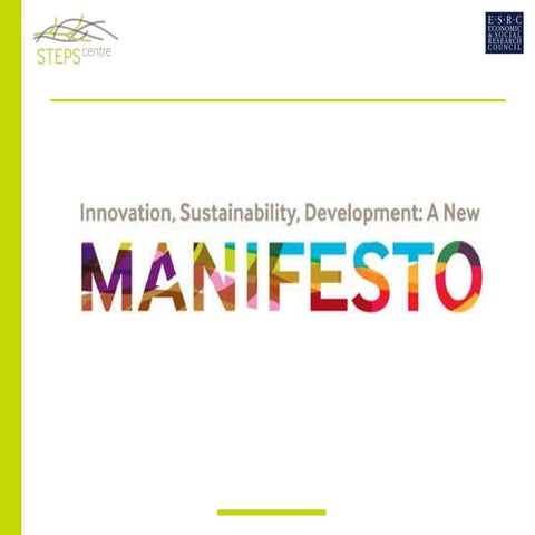 Manifesto launch presentation | PPT