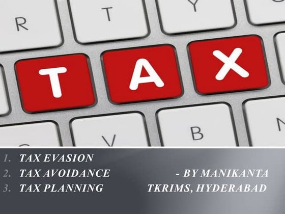 Tax planning.pptx | Financial Planning | Personal Finance