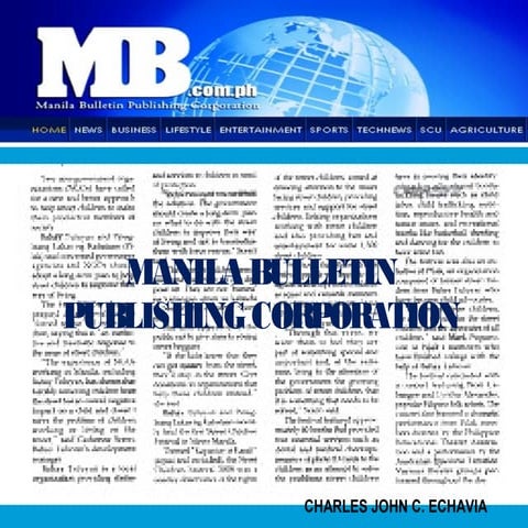 Manila bulletin pub. corp. | PPT