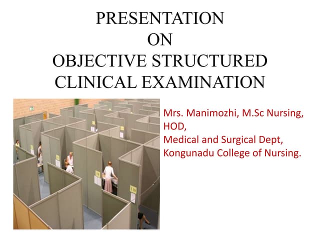 Osce and ospe | PPTX