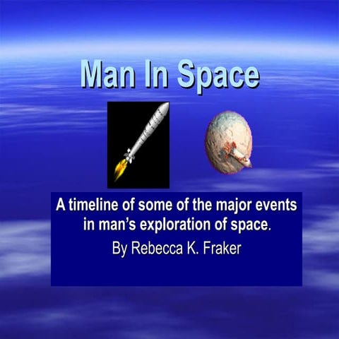 Man in space timeline | PPT