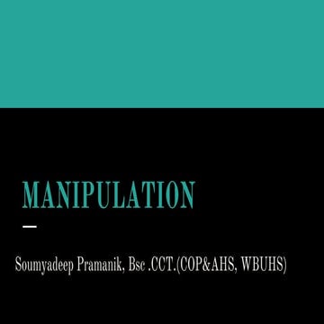 Manipulation | PPTX