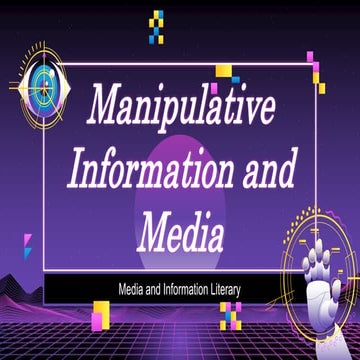Manipulative Information And Mediapptx