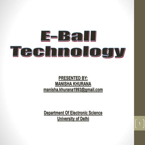 E Ball Computer | PPTX