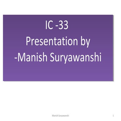 IC 33 Insurance Agent's Exam Manish presentation full chapters | PPT