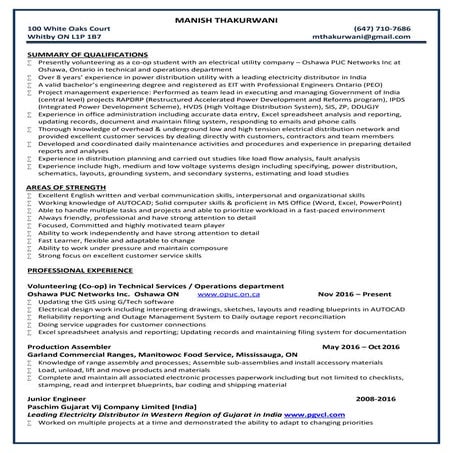 Manish thakurwani resume 010217 | PDF