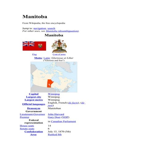 Manitoba | PDF