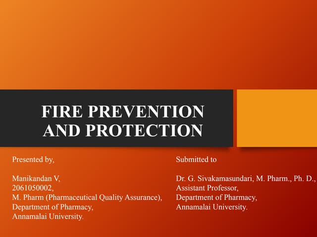 BASICS OF FIRE PROTECTION SYSTEM, HYDRANT SYSTEM.ppt