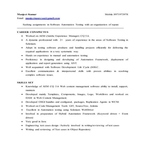 Manjeet aem | DOCX | Computer Software and Applications | Computing