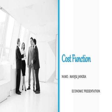 Cost function | PPTX