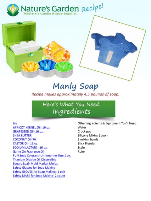 The soap making process | PPT