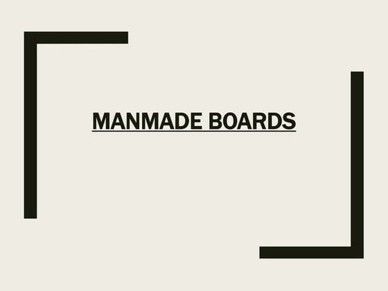 15 manufactured boards | PPT