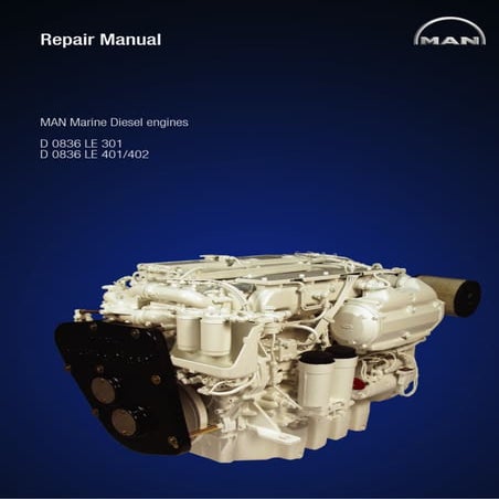 Man marine diesel engine d0836 le401 service repair manual | PDF