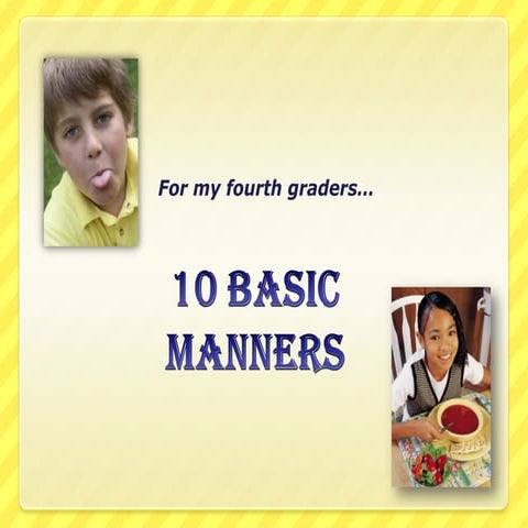 Top 10 Manners | PPTX
