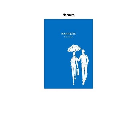 Manners | PDF