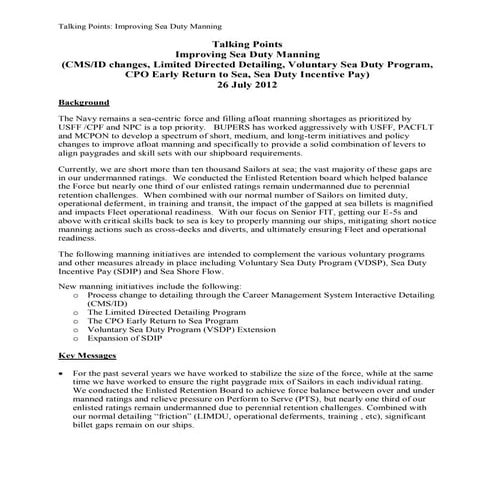 CCC TOOL BOX (Navy Counselor Procedures) | PDF