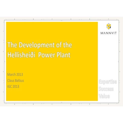 The Development of the Hellisheidi Power Plant | PPT