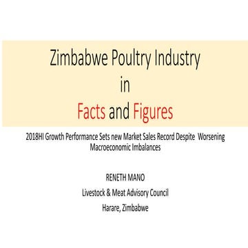 Mano zimbabwe poultry i ndustry in facts and figyres - 2018 report for ...
