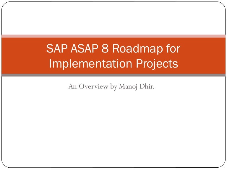 SAP ASAP 8 overview