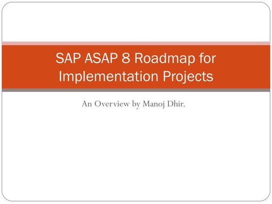 Asap methodology for implementation | PDF