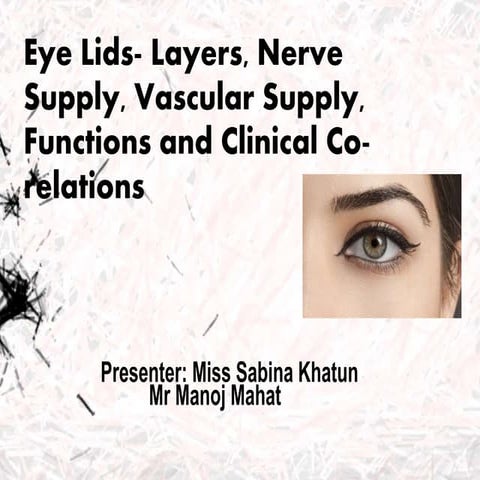Eyelid anatomy and physiology | PPTX