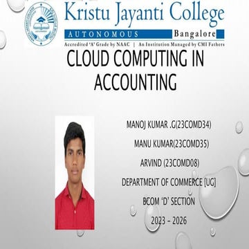 MANOJ MANJU & ARAVIND - Cloud computing in accounting.pptx