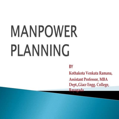 Manpower planning | PPT