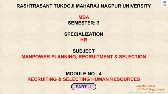 HUMAN RESOURCE RECRUITMENT AND SELECTION.pptx