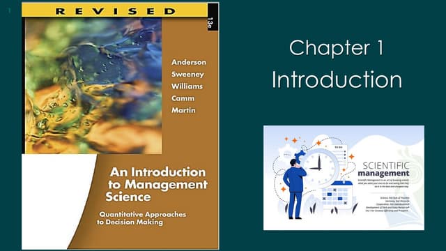 Chapter I-Intro to Quantitative Analysis | PPT