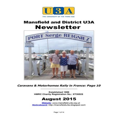 Mansfield U3A August 2015 newsletter | PDF | Gardening | Home & Garden