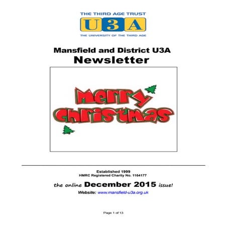 U3A Explained - Nottinghamshire | PDF