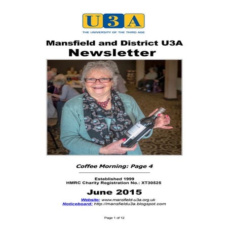 Mansfield U3A June Newsletter | PDF