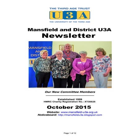U3A Explained - Nottinghamshire | PDF