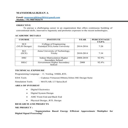 Current Resume | PDF