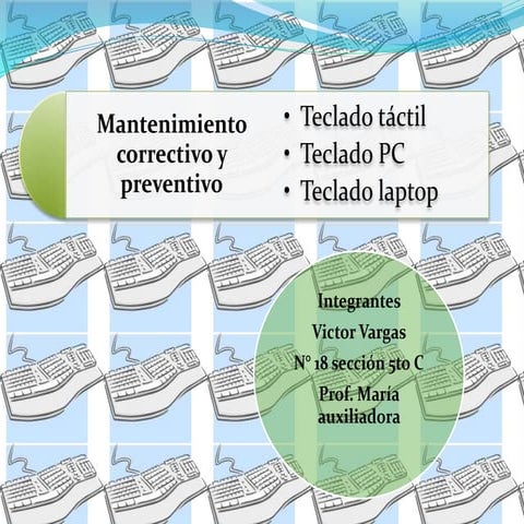 Mantenimiento del teclado victor-denis | PPT