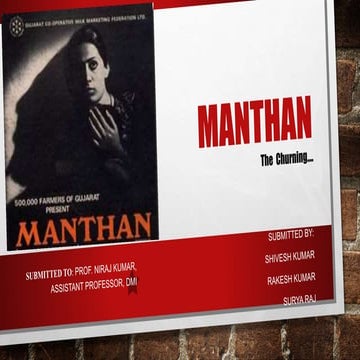 Manthan | PPTX