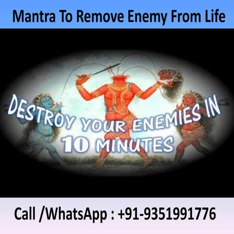 Mantra to remove enemy from life | PPTX