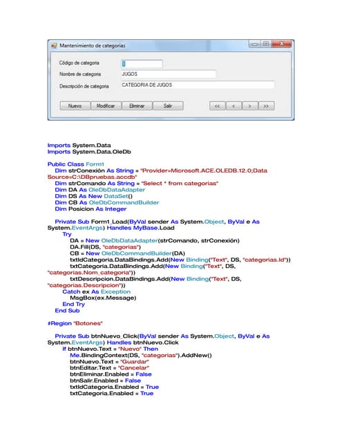 Ejemplo con control de permisos o niveles de usuario | PPT