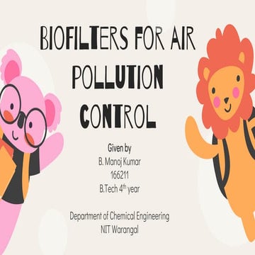 Biofilters for air pollution control | PPTX