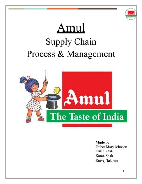 Amul facility location and layout | PDF