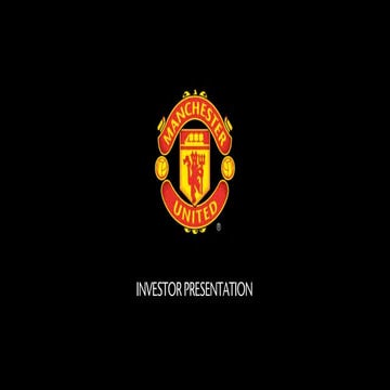 Manchester United Investor Presentation 2019 | PDF